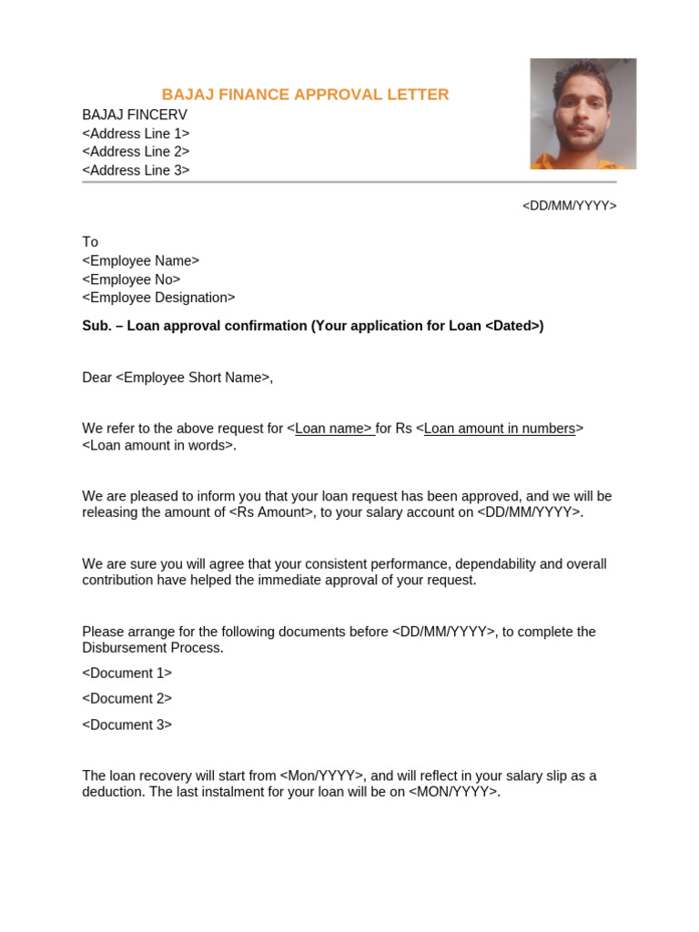 Loan Approval Letter | PDF