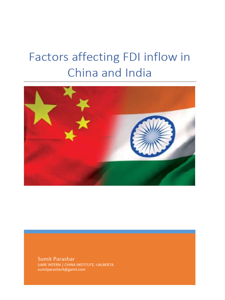 Factors Affecting FDI in China & India | PDF | Foreign Direct ...
