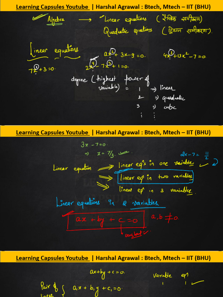 @cyber - Monster1 Algebra of Linear Equations | PDF