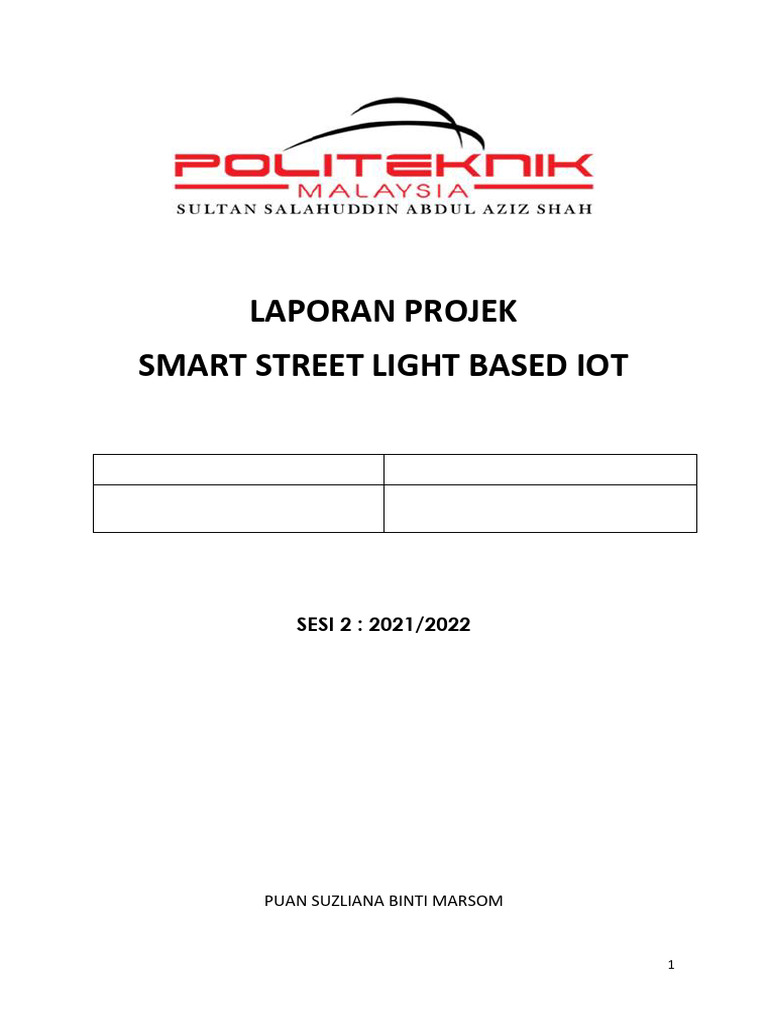 Contoh Laporan Fyp | PDF