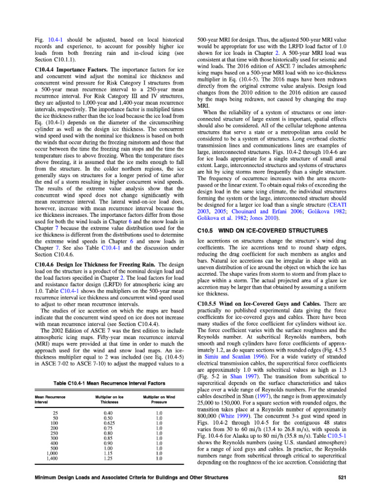 Wind on Ice-covered Structures | PDF