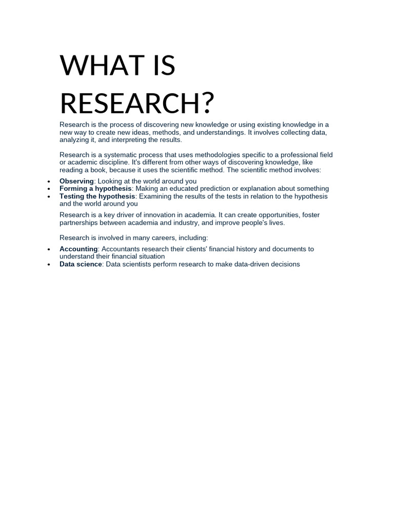 Understanding Research Basics | PDF