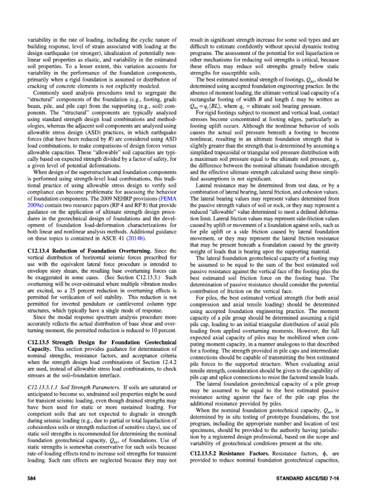 Strength Design For Foundation Geotechnical | PDF