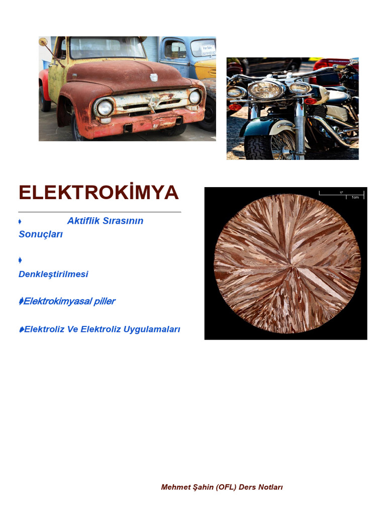 ELEKTROKİMYA | PDF