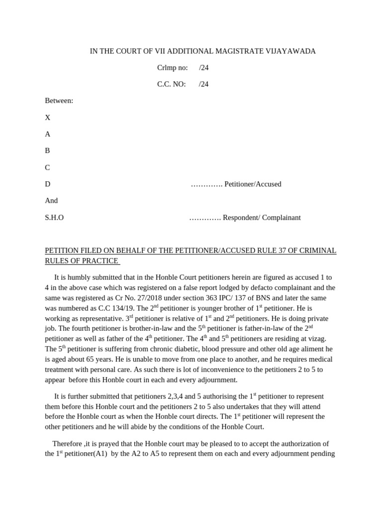 RULE 37 petition | PDF