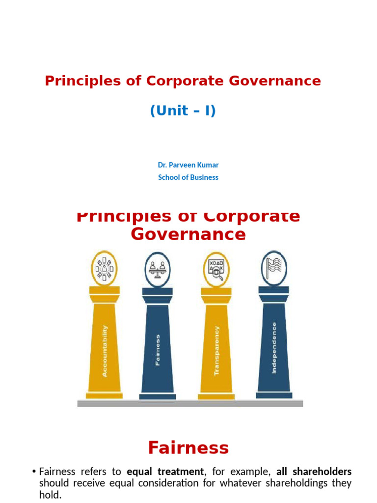2 - Principles of Corporate Governance | PDF | Corporate Governance ...