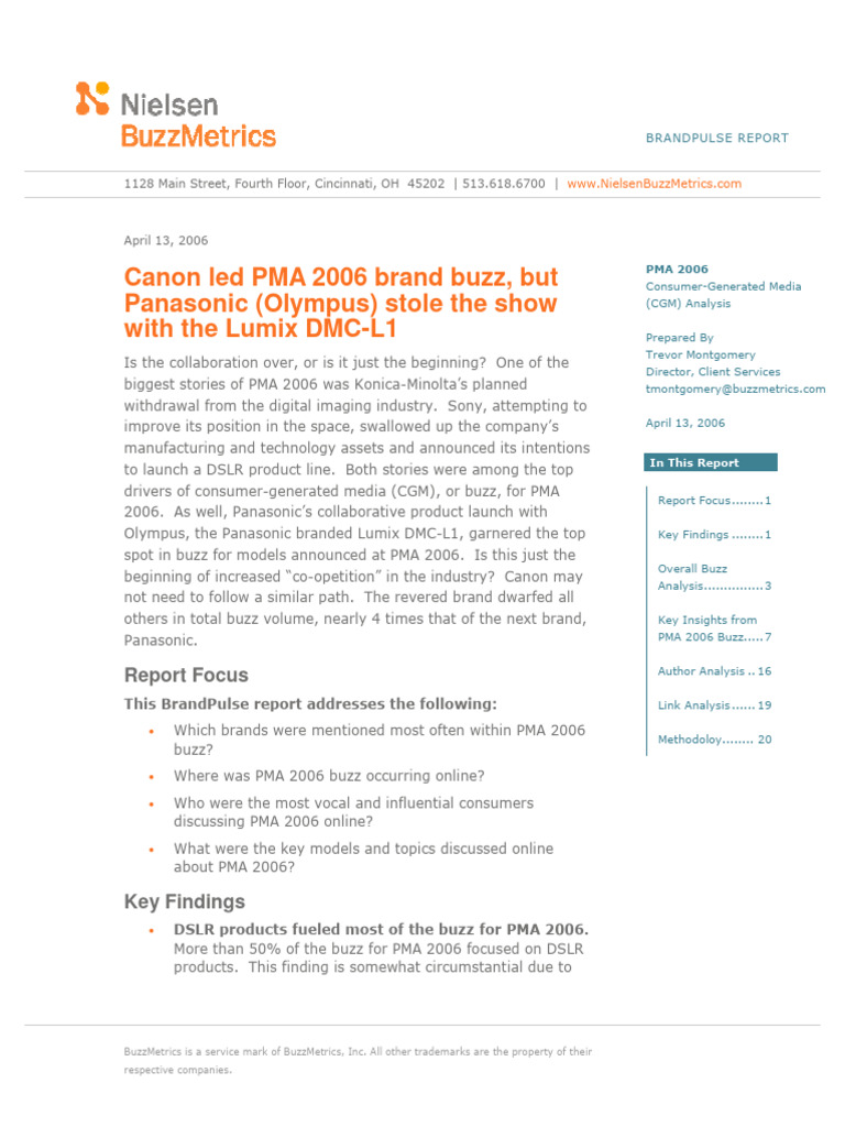 PMA 2006 CGM Report | PDF | Digital Single Lens Reflex Camera ...