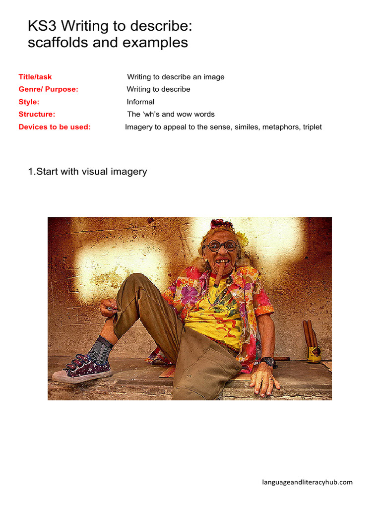 Scaffolded Creative Writing Paragrph Prompts and Characters | PDF ...