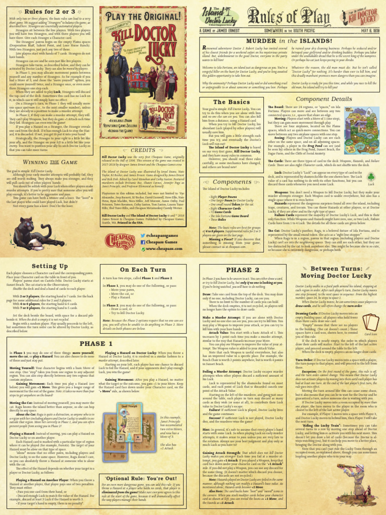 Island Rules | PDF | Luck