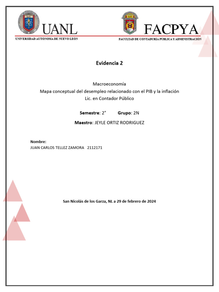 Portada Evidencia2 Macroeconomia | PDF