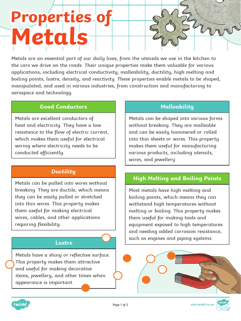 Properties-Of-Metals Ver 1 | PDF | Metals | Ductility