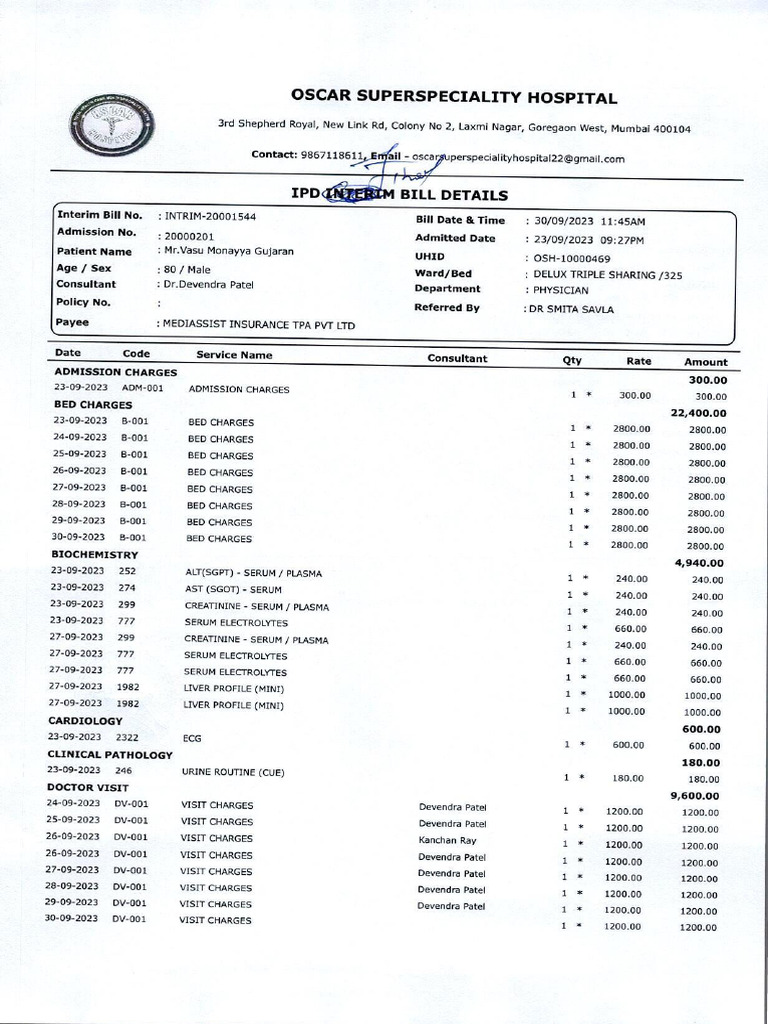 Medical Bill | PDF