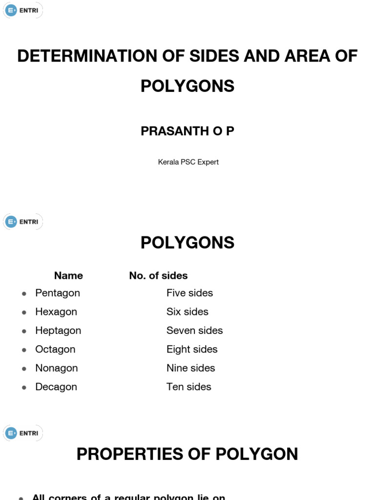 Polygon Sides and Area Calculation | PDF | Area | Polygon
