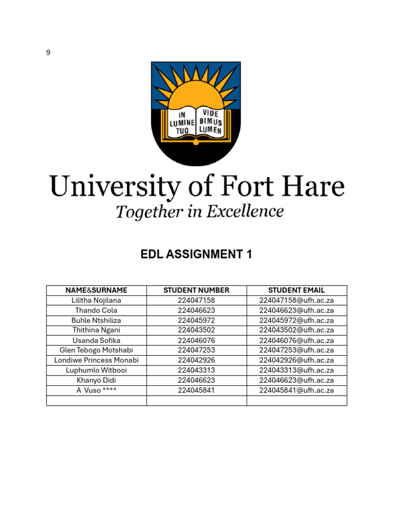 EDL group assignment 1 | PDF | Language Education | Cognition EDL group assignment 1 | PDF | Language Education | Cognition