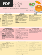 Dieta IMSS | PDF | Almuerzo | Cocina de las Americas
