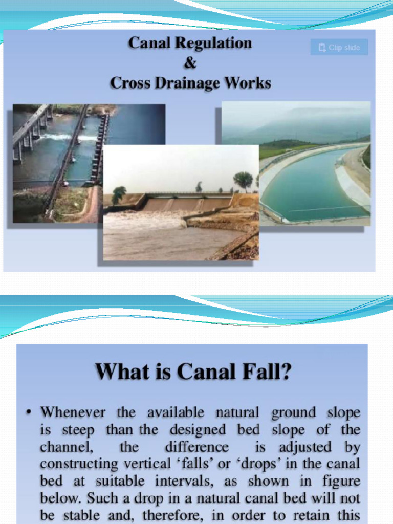 Topic-5 Canal Fall and Cross Drainage Works | PDF