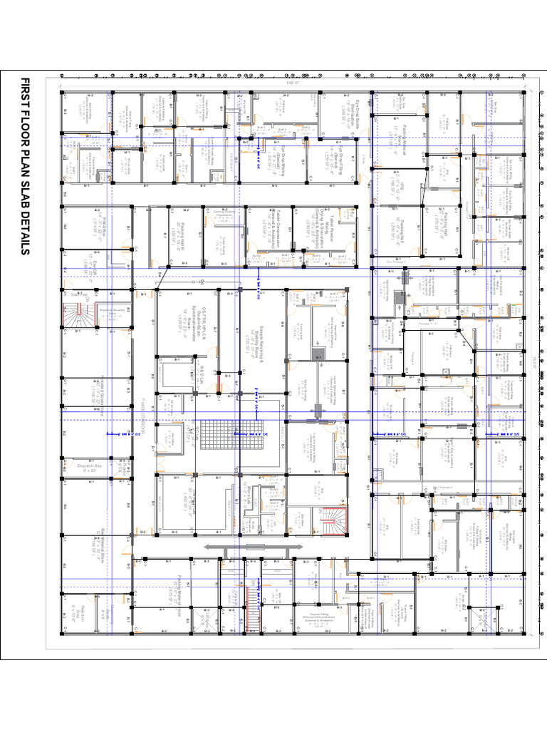 First Floor Slab Reinforcement Details | PDF | Medicine | Medicinal ...