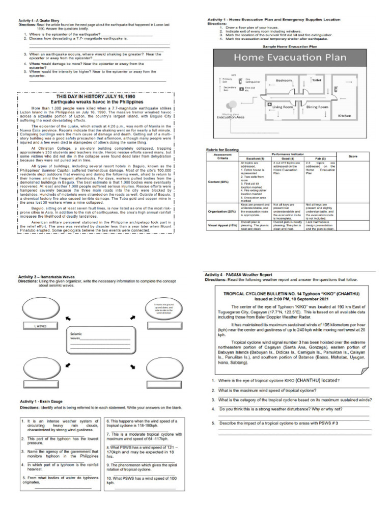 Q2 - Science 8 Activities | PDF