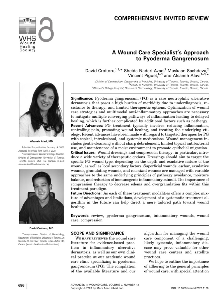 Croitoru D. - A Wound Care Specialist's Approach To Pyoderma ...