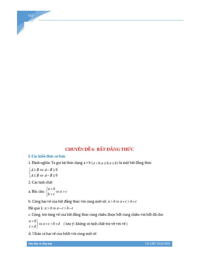 chuyen de bat dang thuc | PDF