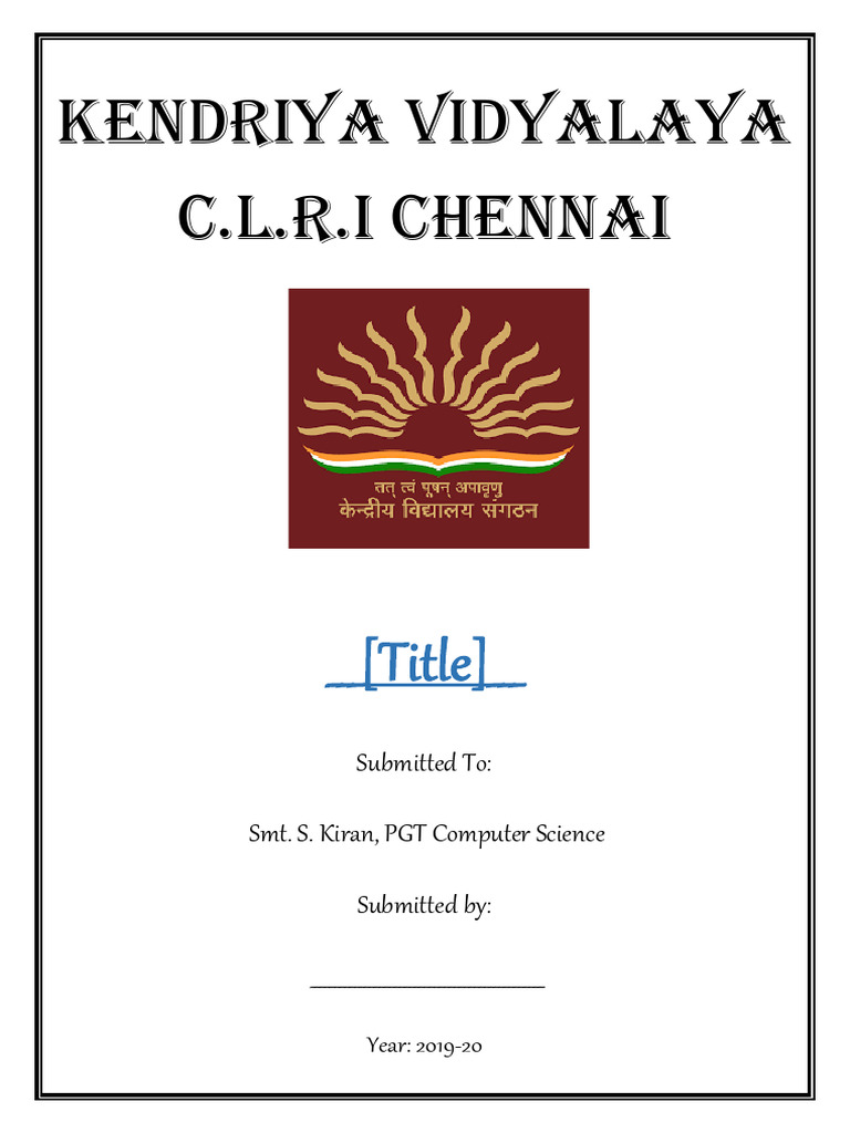 CS IP Template | PDF
