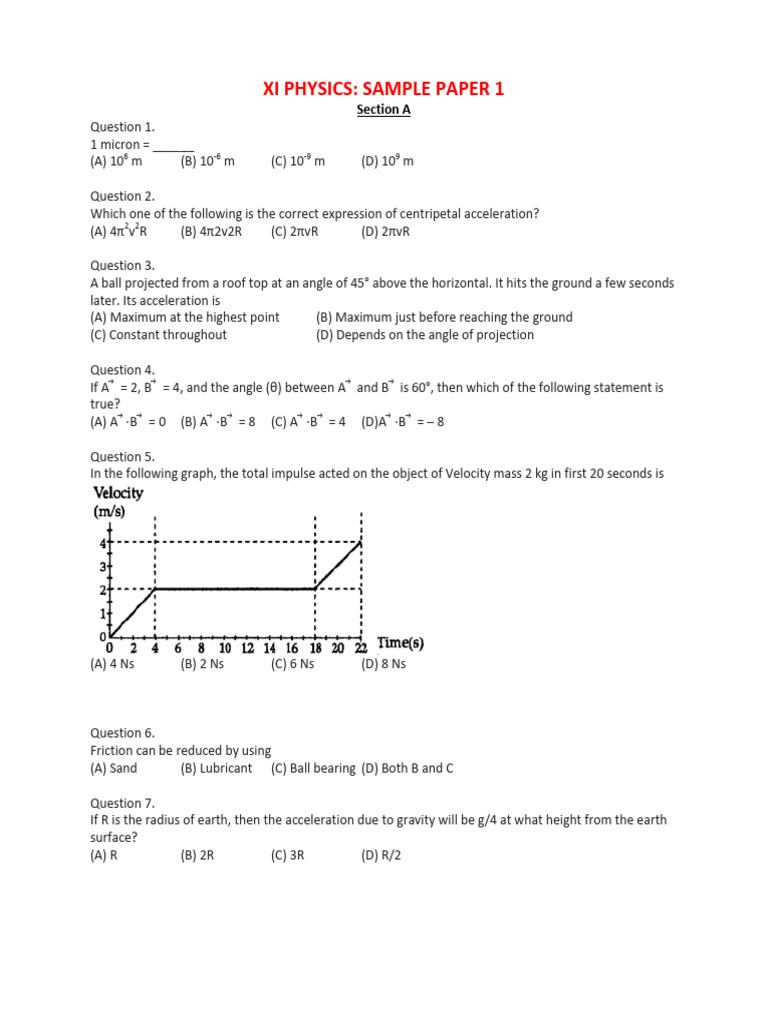 Vacation Homework XI Physics | PDF | Chemical Polarity | Momentum