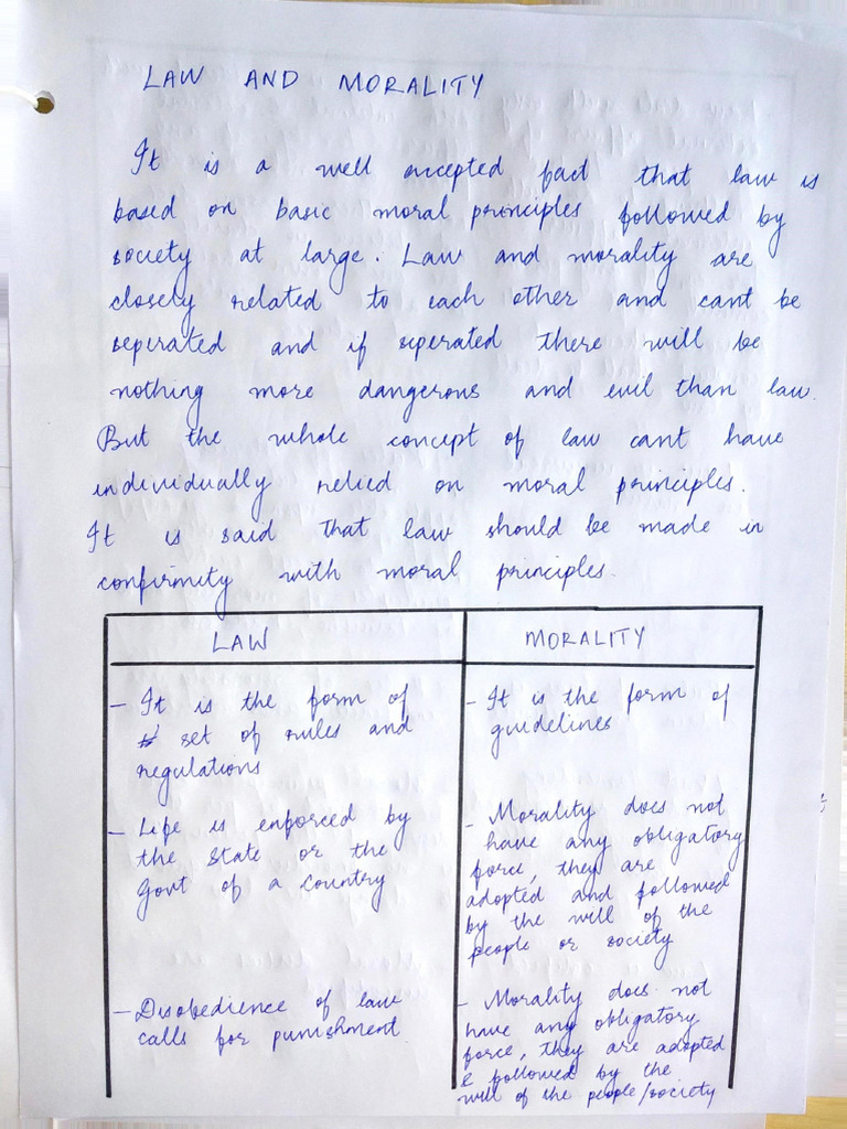 Law and Morality | PDF