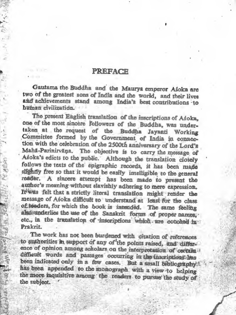 Inscriptions of Ashoka Sircar - Text | PDF