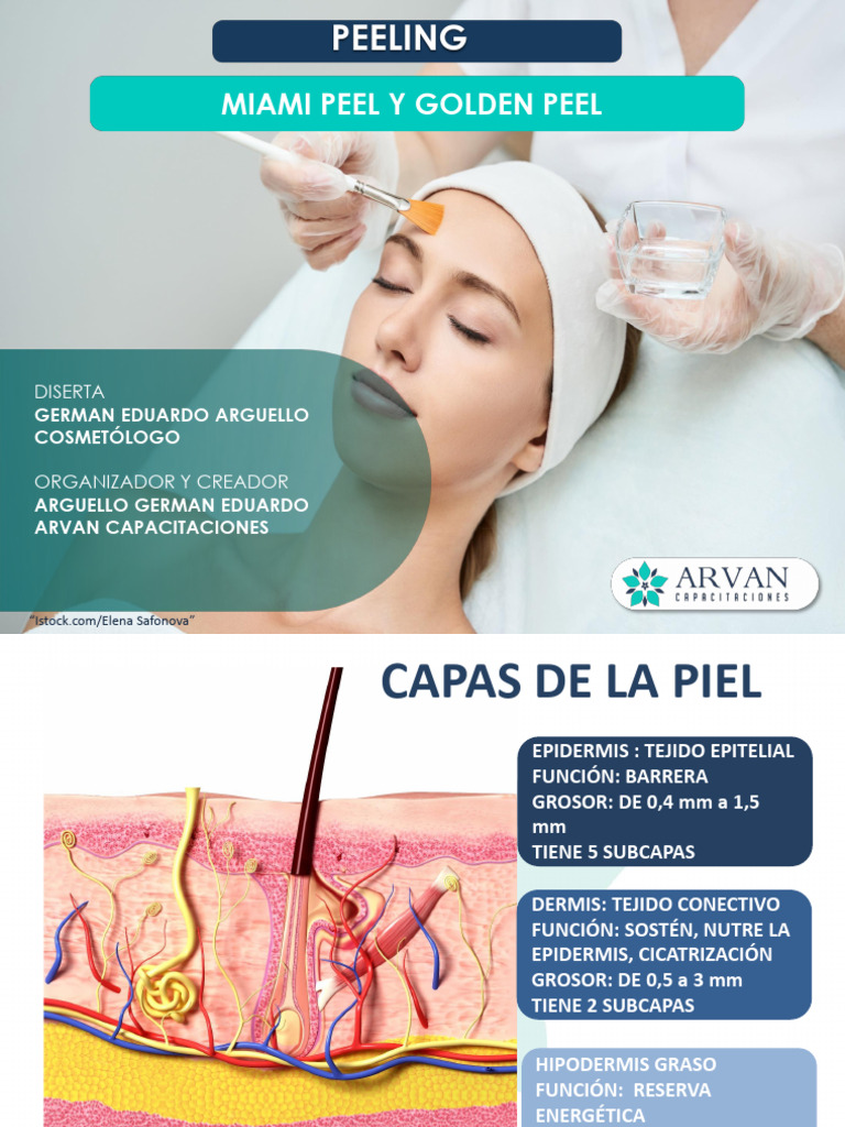 Peeling Miami y Golden Peel | PDF | Piel | Epidermis