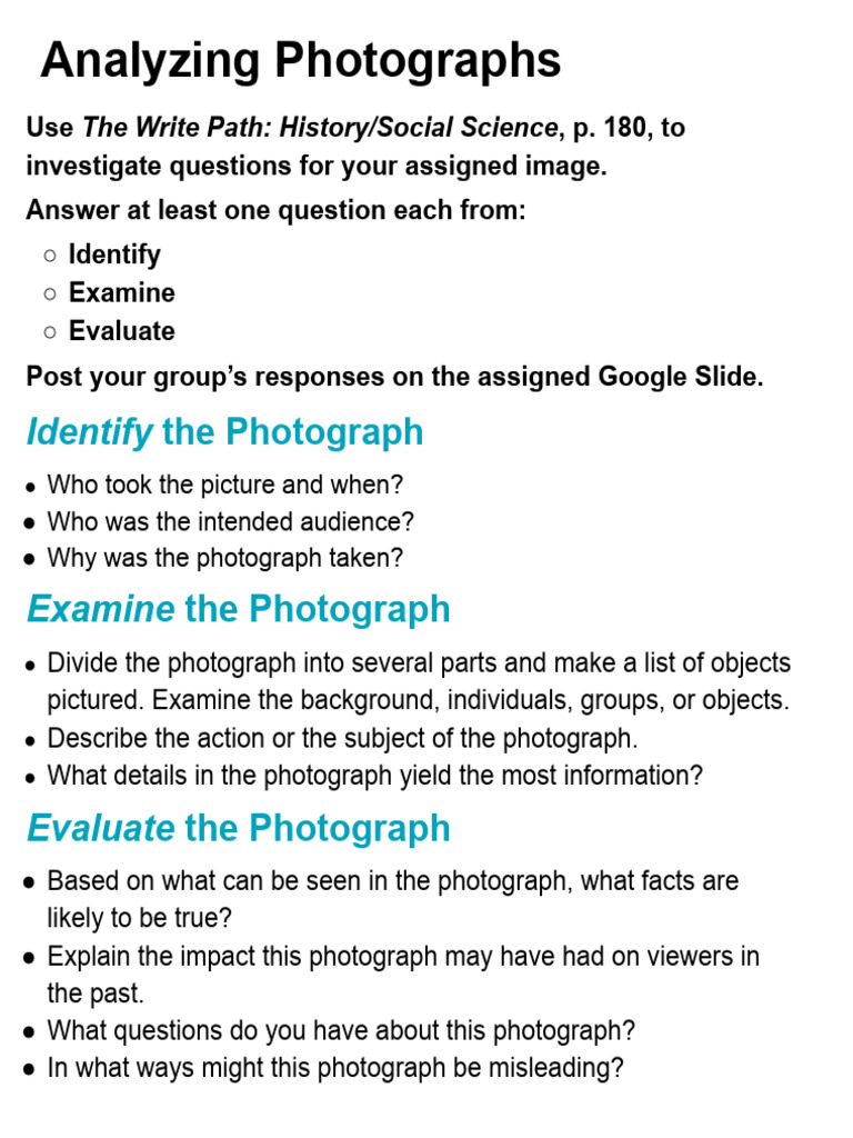 Analyzing Photographs - Orlando | PDF | Photograph | Crafts