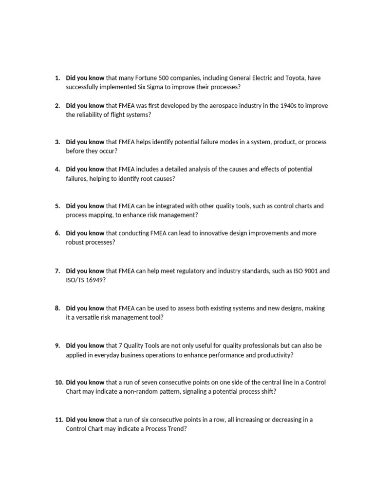 Did You Know Series | PDF