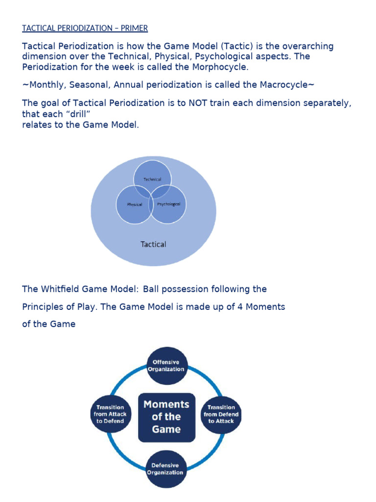 Tactical Periodization Guide | PDF