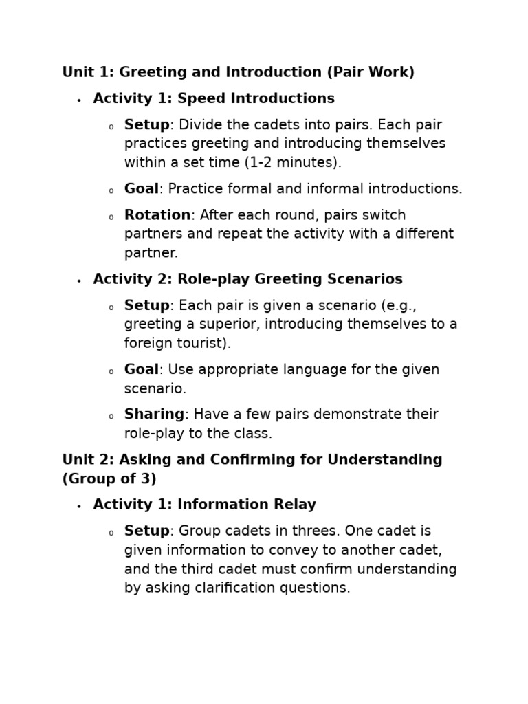 English For Police - Unit 1 | PDF