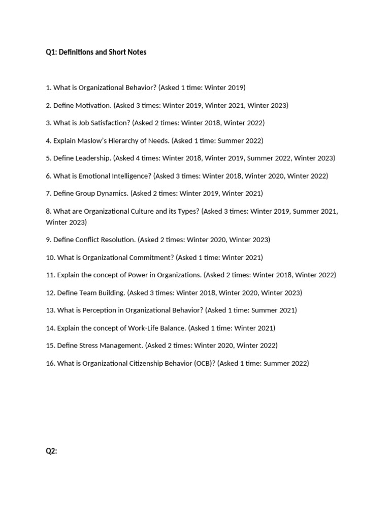 OB External Paper Analysis | PDF | Organizational Behavior | Corporate ...