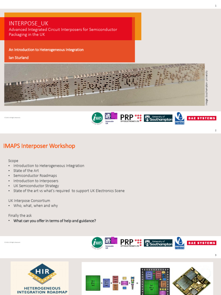 BAE Interpose UK Intro To HI FINAL | PDF | Integrated Circuit | Wafer ...