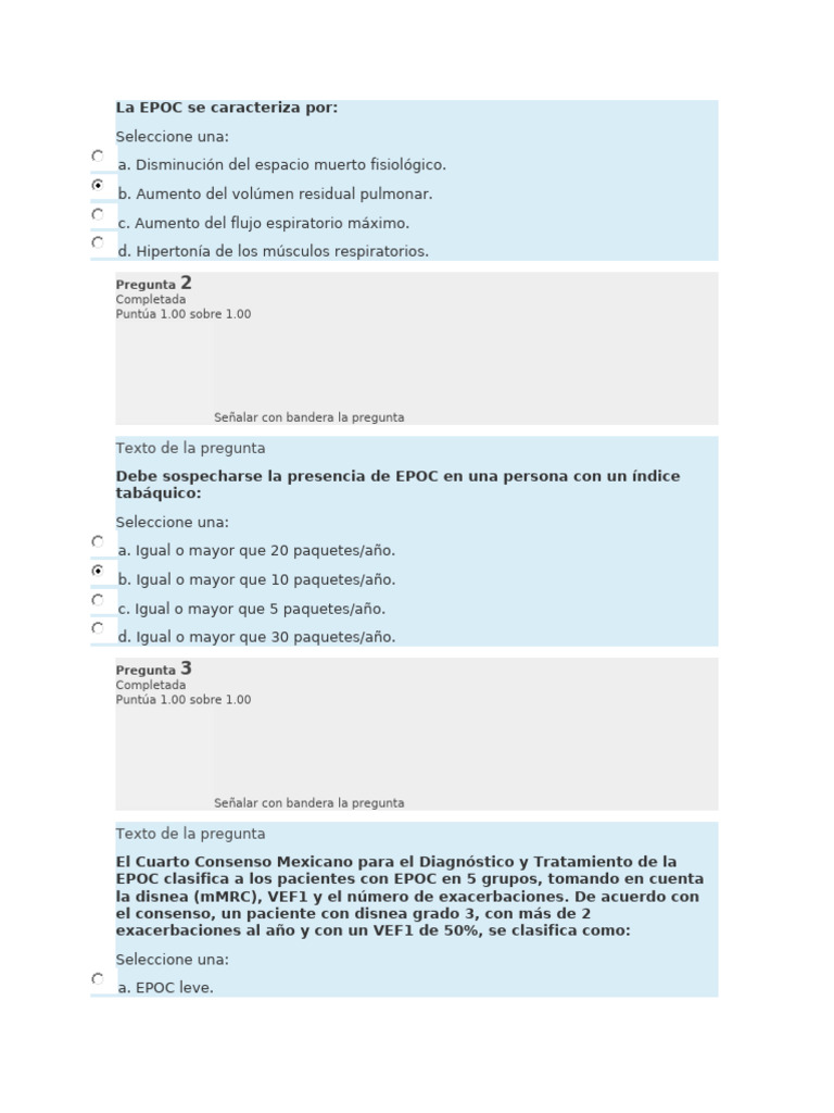 EXAMEN DIAGNOSTICO RESPIRATORIO y Final | PDF | Asma | Neumonía