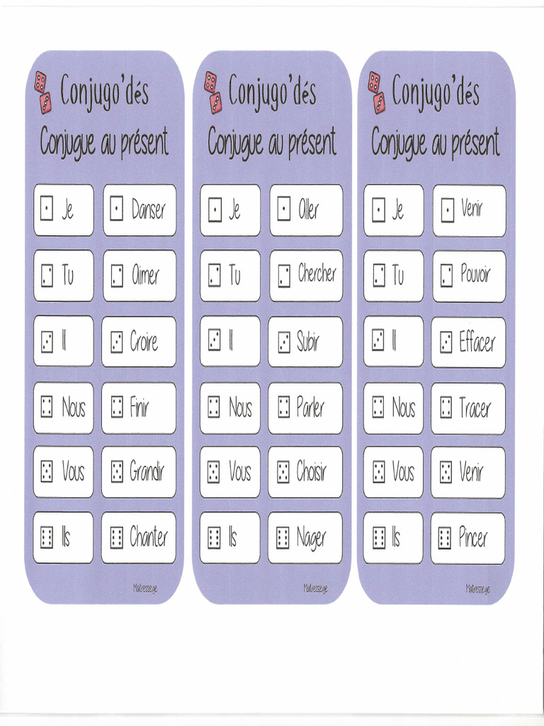 Conjugo Des Present | PDF