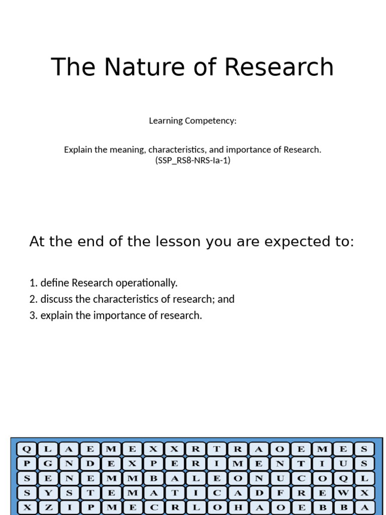 The Nature of Research | PDF | Accuracy And Precision | Methodology