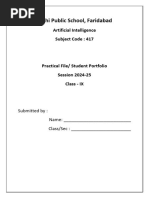 Class 9 AI Practical File | PDF | Artificial Intelligence ...