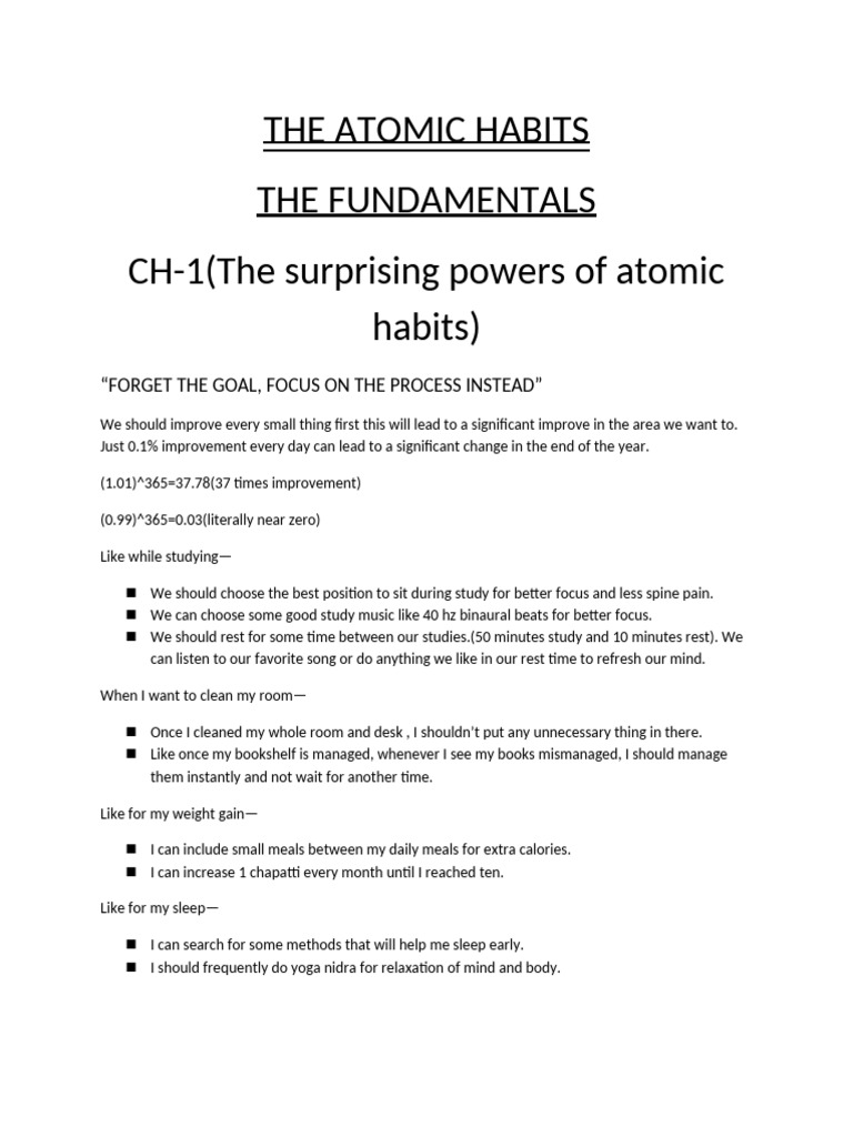 Atomic Habits | PDF | Habits | Motivation