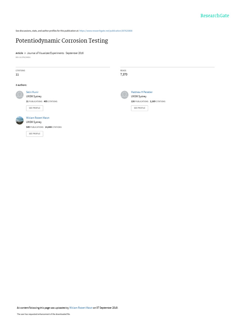 2016munir Potentiodynamic Corrosion Testing Pdf