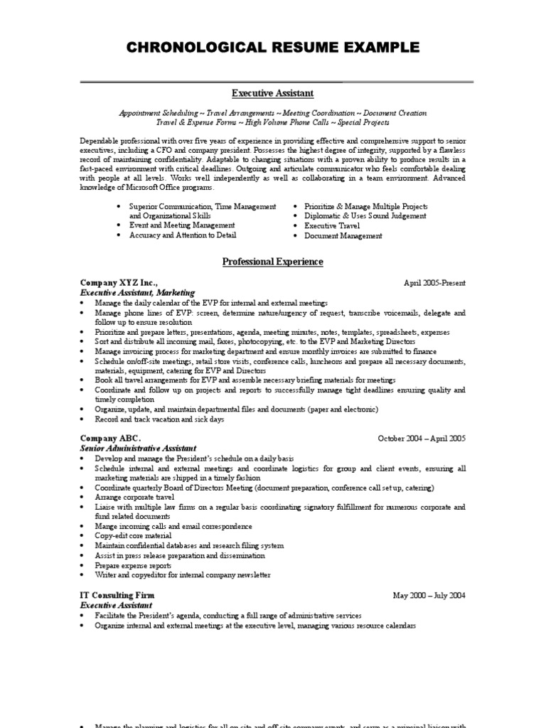 Chronological Example | PDF | Copy Editing | Conference Call