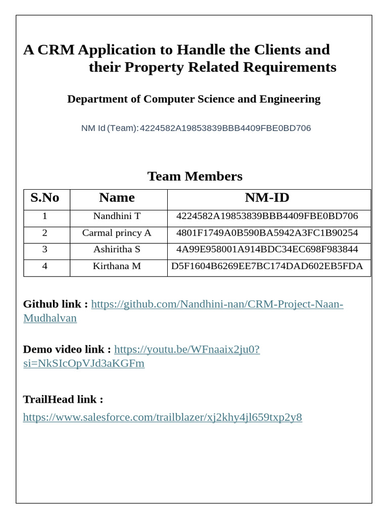 CRM for Client Property Management | PDF | Customer Relationship ...