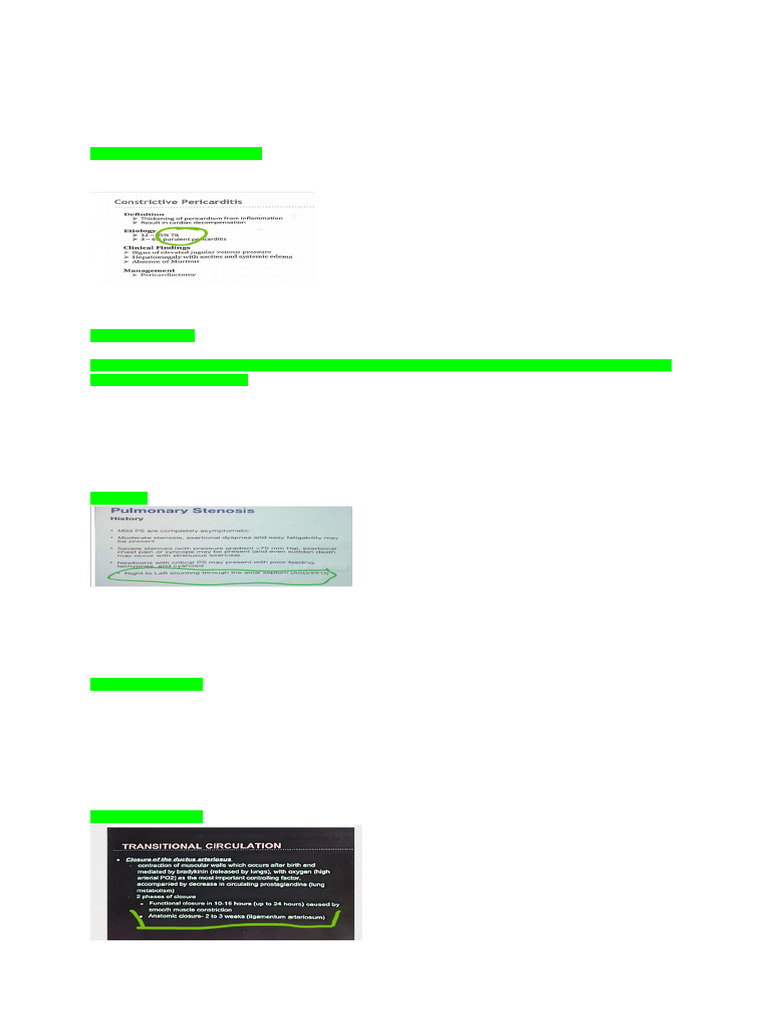 Pedia Cardio Module With Ratio | PDF | Congenital Heart Defect | Heart