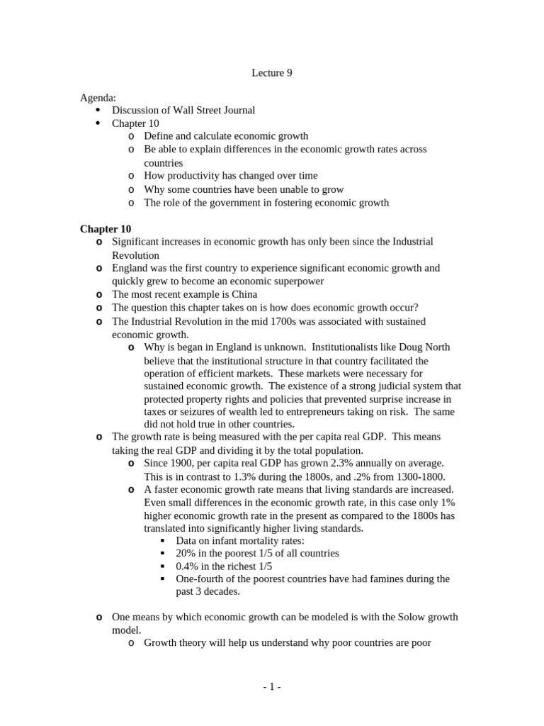 Lecture9 Macroeconomics Scheiding | PDF | Economic Growth | Poverty