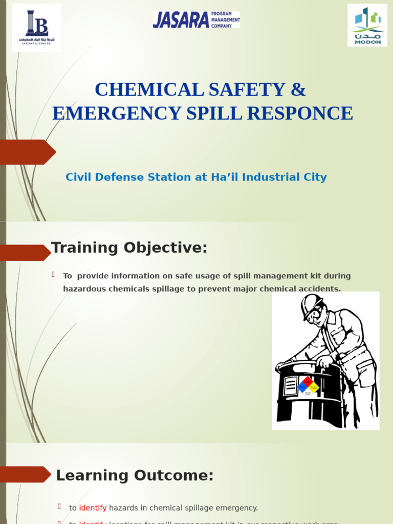 Chemical Safety - Use of Spill Kit | PDF | Safety | Labor Relations