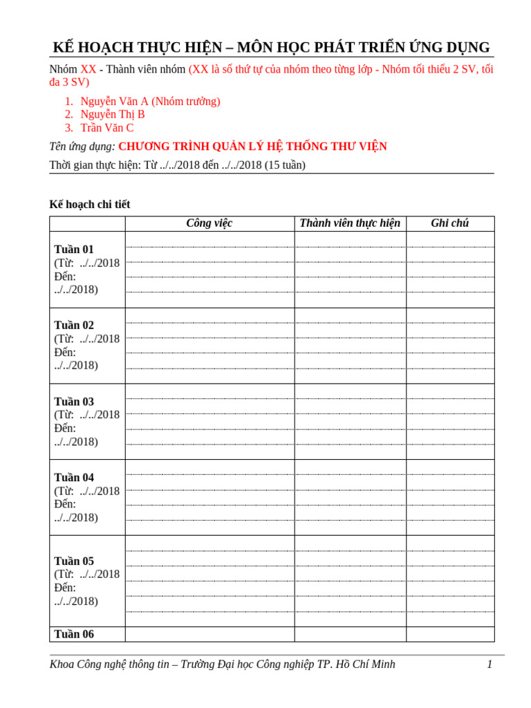 1 - ApplicationDevelopment - First Plan | PDF