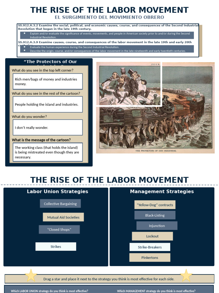 Copy of Student Copy of the Rise of the Labor Movement | PDF | Business ...