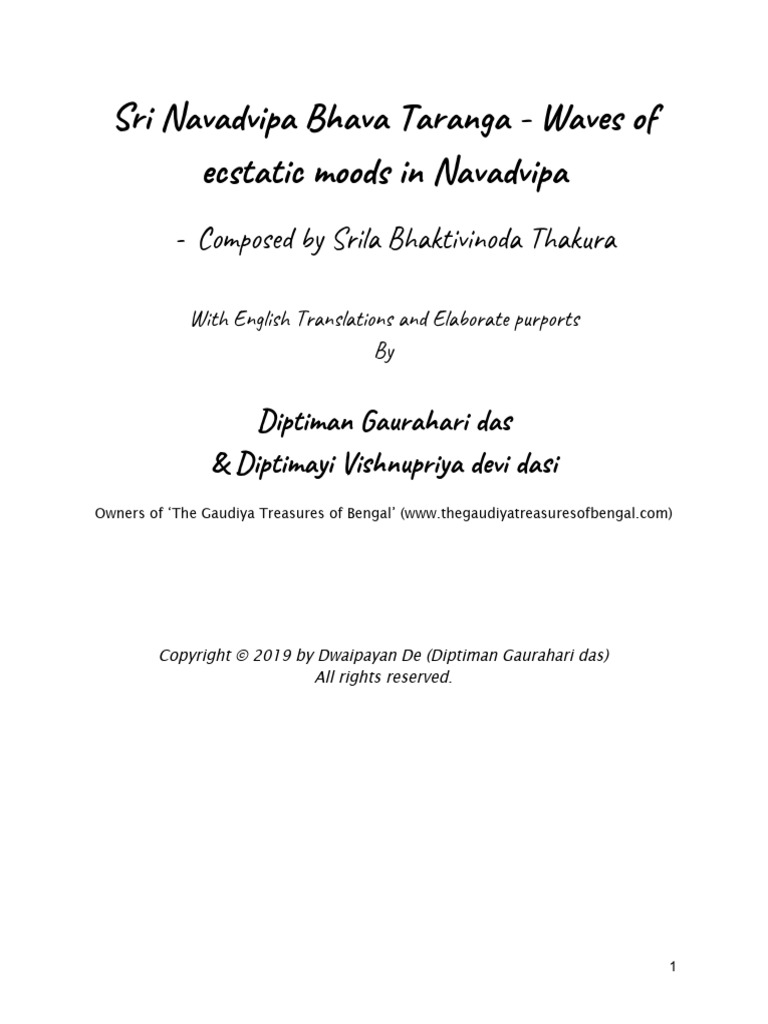 Preview of of Navadvipa Bhava Taranga | PDF