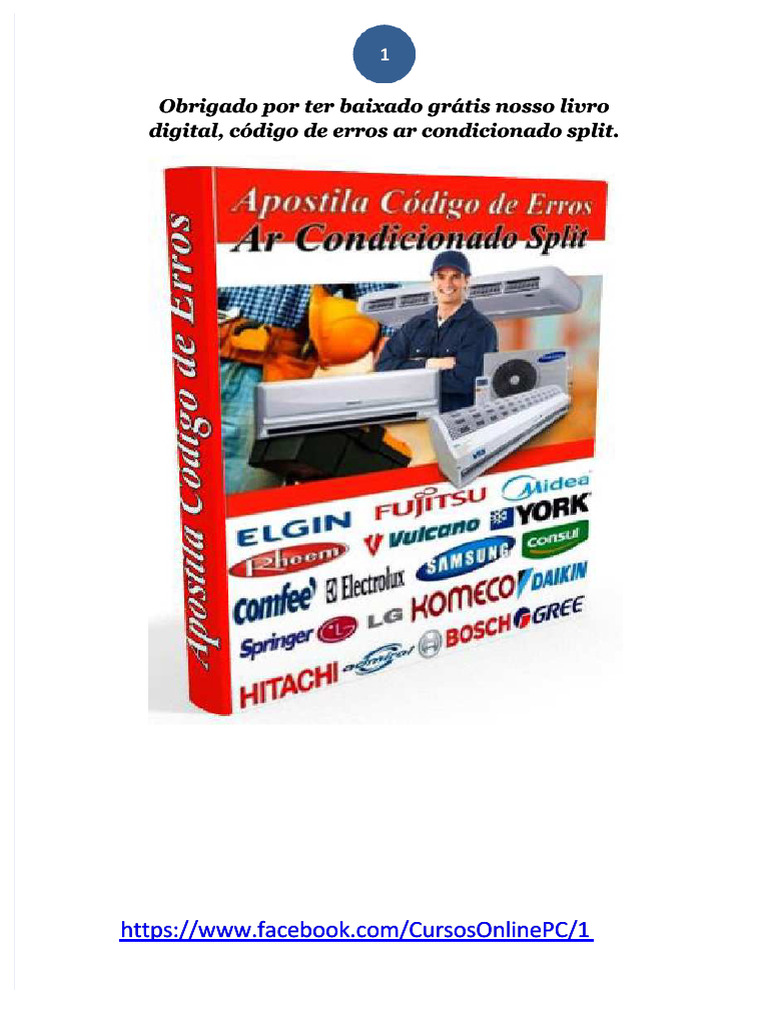PDF Apostila Nova Codigo de Erros Split 1docx Compress | PDF | Termodinâmica | Física Aplicada e ...